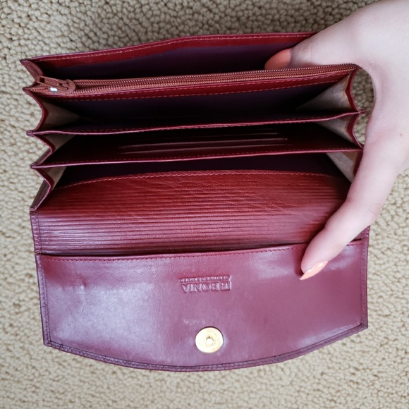 Bonia | Bags | Vintage Bonia Red Genuine Leather Wallet | Poshmark